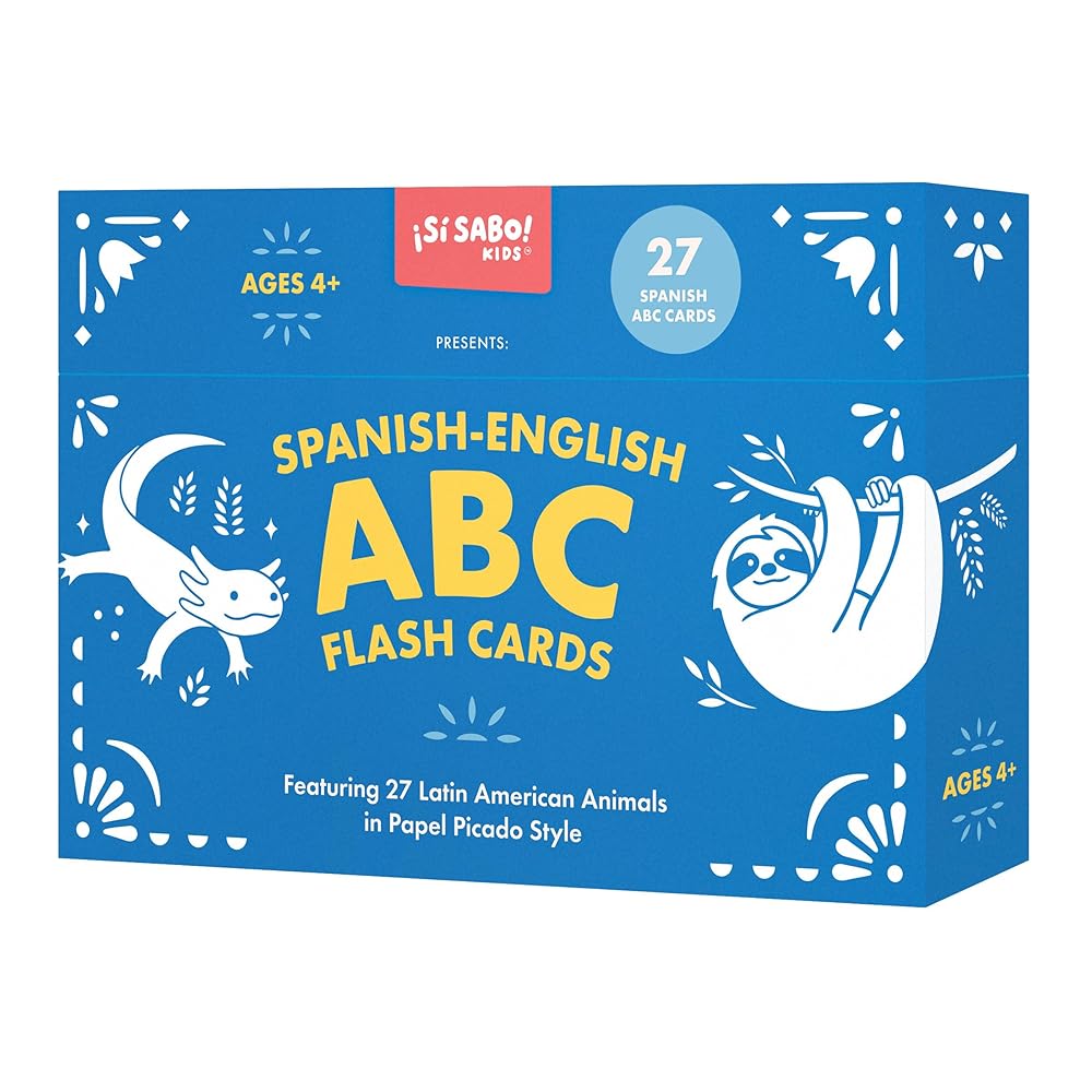 Spanish-English ABC Flash Cards: 27 Bilingual Alphabet Flash Cards Fea ...